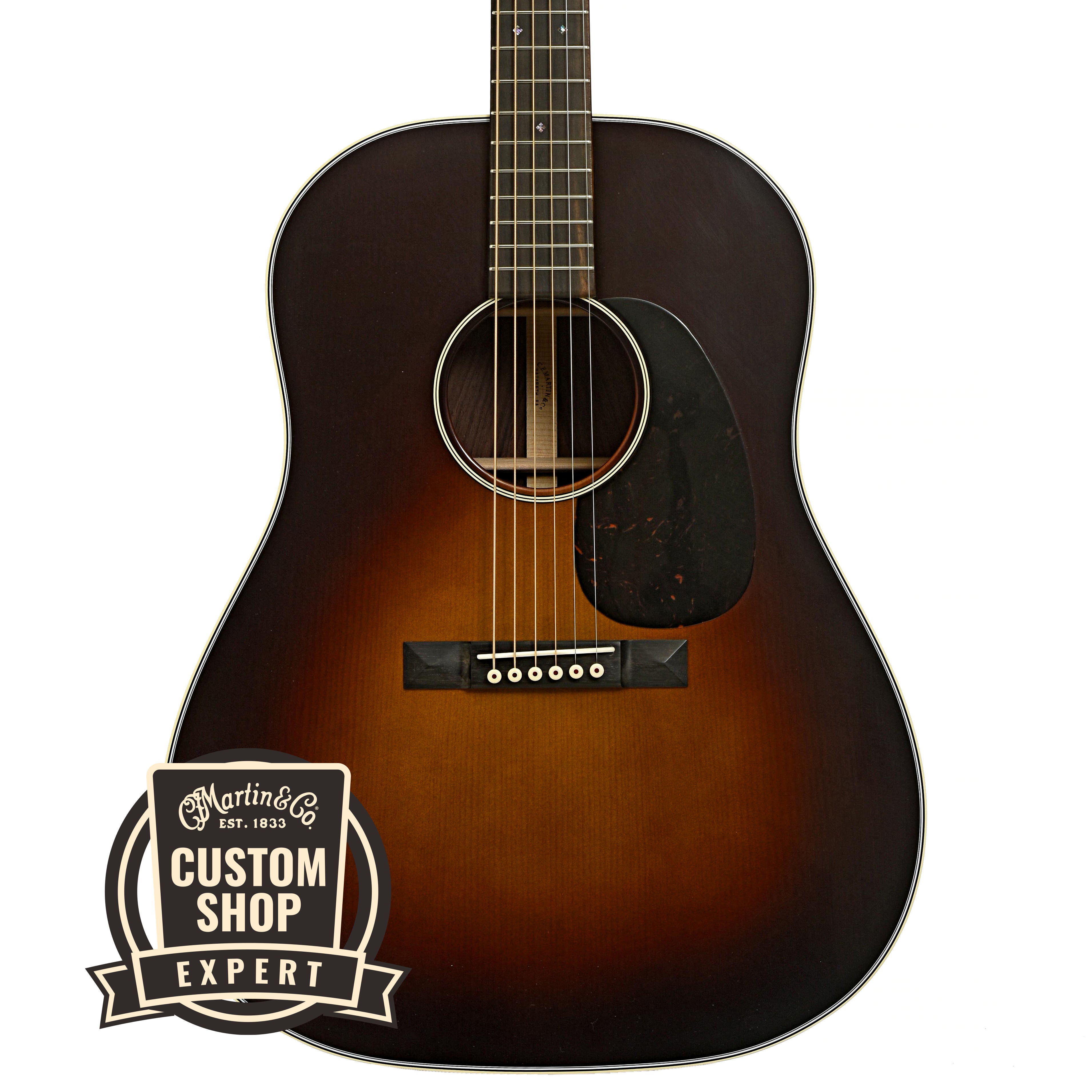 Martin Custom Slope Shoulder Burst Dreadnought Guitar & Case 2 of 2 ...